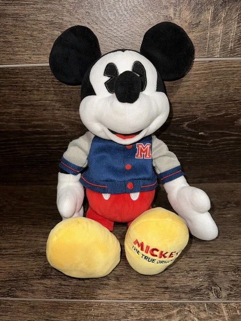 DISNEY MICKEY MOUSE Plush The True Original Varsity Jacket Stuffed ...