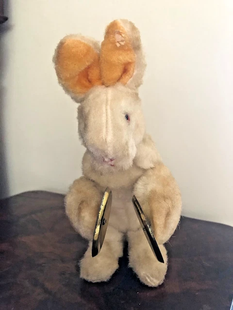 VINTAGE 1960S MECHANICAL Wind Up Toy-Rabbit with Cymbals. Fully Working ...