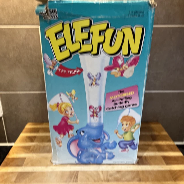 RARE VINTAGE ORIGINAL Elefun Elephant Butterfly Game BOX ONLY Parker ...