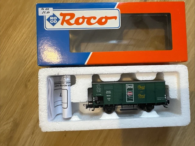 ROCO H0 AC 47277 gedeckter Güterwagen "Persil" der DR in OVP PR733 EUR ...