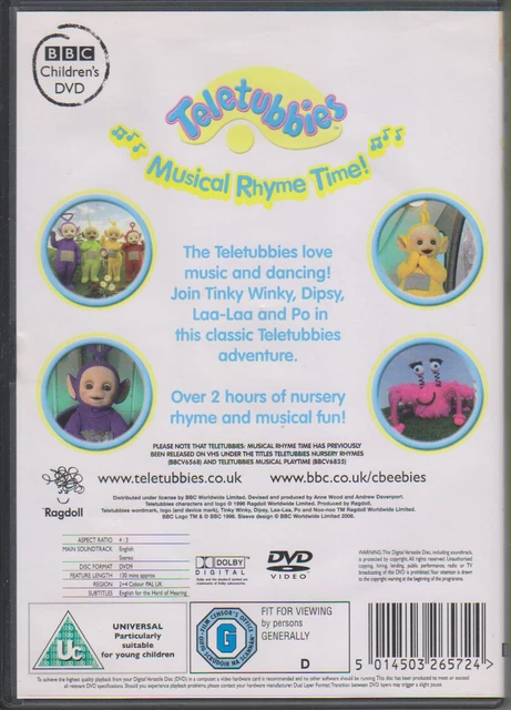 TELETUBBIES (CLASSIC COLLECTION) Musical Rhyme Time UK R2 & R4 DVD £12. ...