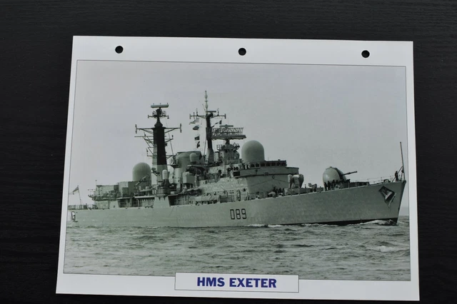 NAVAL DESTROYERS HMS Exeter 1978 Guided-missile Destroyer Photo Print ...