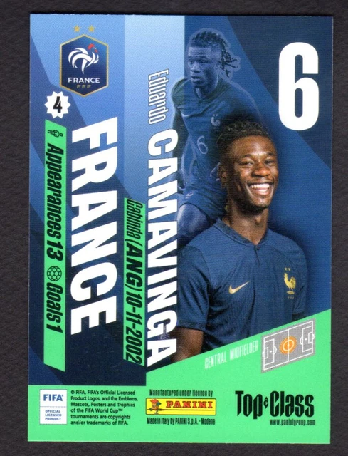 PANINI TOP CLASS 2024 Trading Cards Core Set #55 Eduardo CAMAVINGA ...