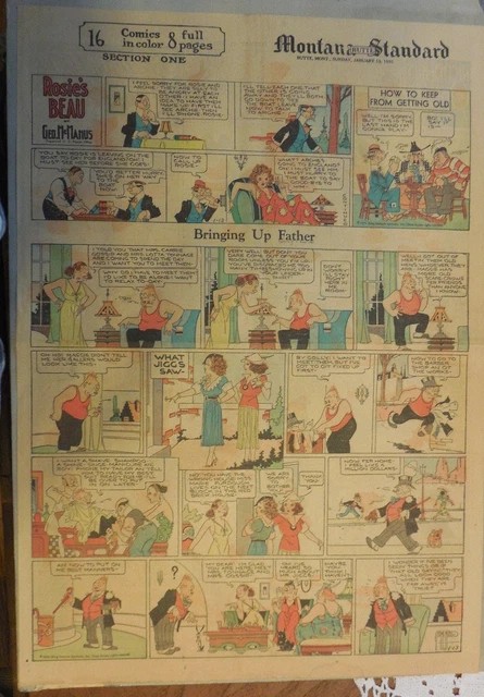 BRINGING UP FATHER Sunday by George McManus from 1/13/1935 Full Page ...
