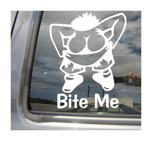 BITE ME BOY Mooning - Funny Car Window Vinyl Decal Sticker 02075 £4.44 ...