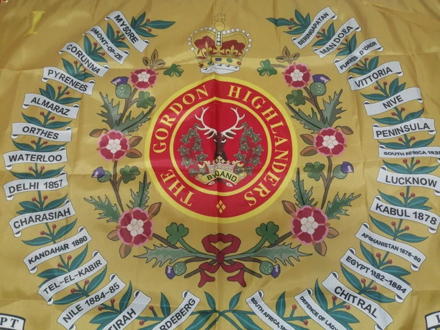 THE GORDON HIGHLANDERS Regimental colours flag. £33.00 - PicClick UK