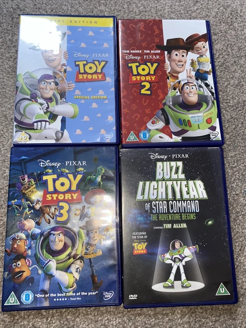 DISNEY PIXAR TOY STORY TRILOGY DVD PART 1 2 3 Buzz Lightyear Star ...
