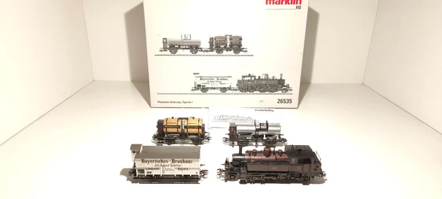 MARKLIN 26535, PFALZBAHN-GÜTERZUG Reihe D XII K.Bay.Sts.B. (P330) EUR ...