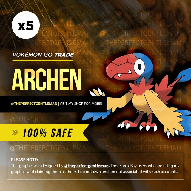 ARCHEN (#566) - Pokemon Trade GO - Gen 5 Unova - x5 PACK EUR 2,75 ...