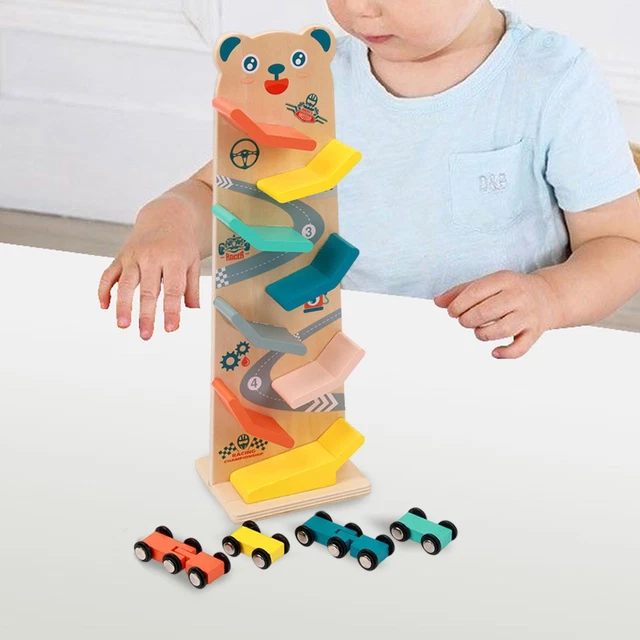 CAR RAMP TOYS Bright Wooden Race Track Car Ramp Racer for Children ...