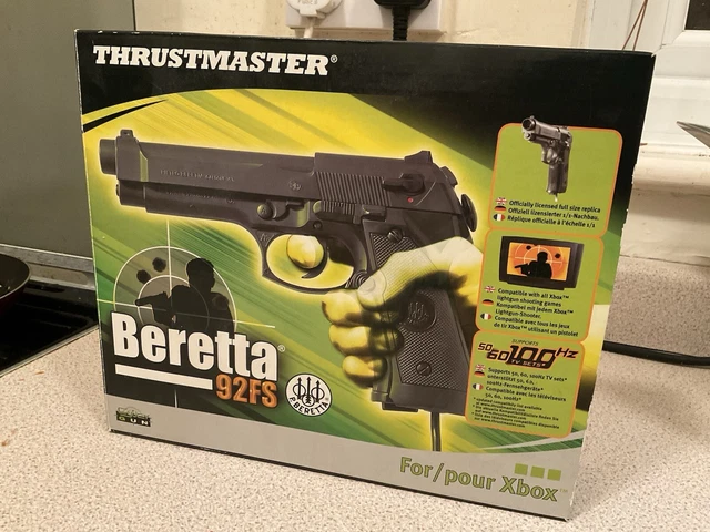 MICROSOFT XBOX ORIGINAL LIGHT GUN PISTOL GAME BLASTER Thrustmaster ...
