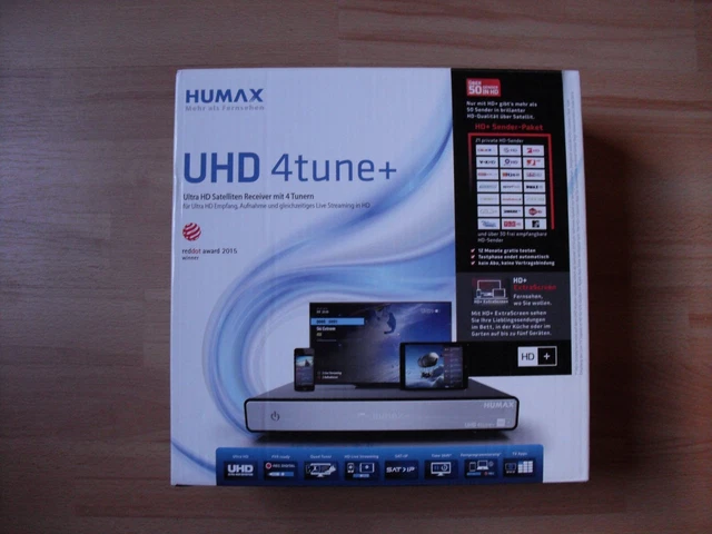HUMAX UHD 4TUNE+ Digital Ultra HD Sat-Receiver mit 512 GB SSD ...