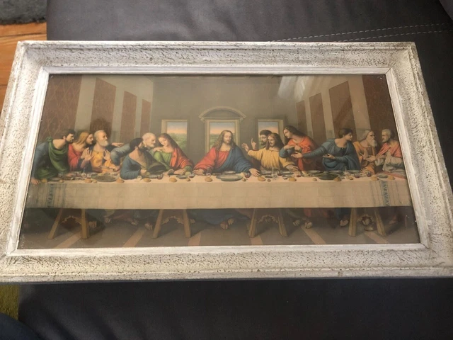 TABLEAU LA CENE Dernier Repas De Jesus Leonard De Vinci EUR 50,00 ...