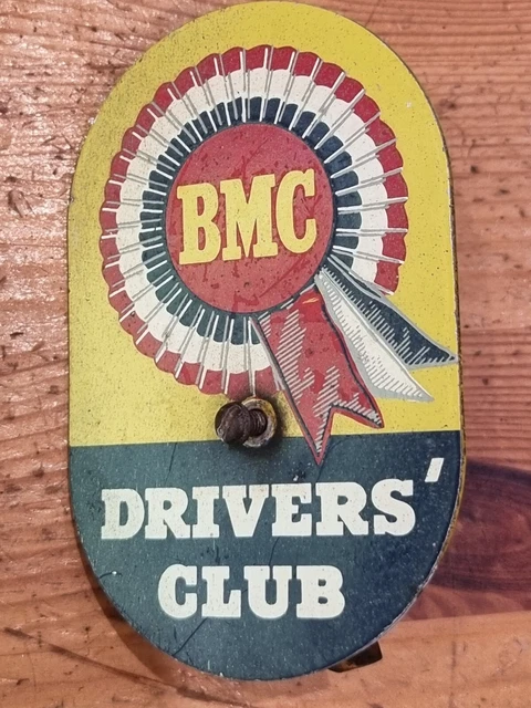 VINTAGE BMC DRIVERS Club Grill Badge £30.00 - PicClick UK