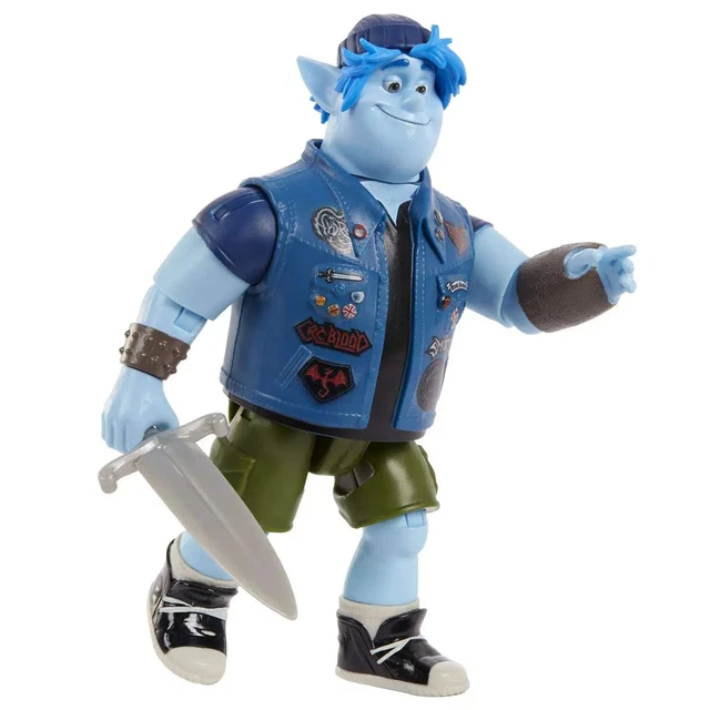 DISNEY PIXAR ONWARD Barley Lightfoot Action Figure with Sword Mattel ...