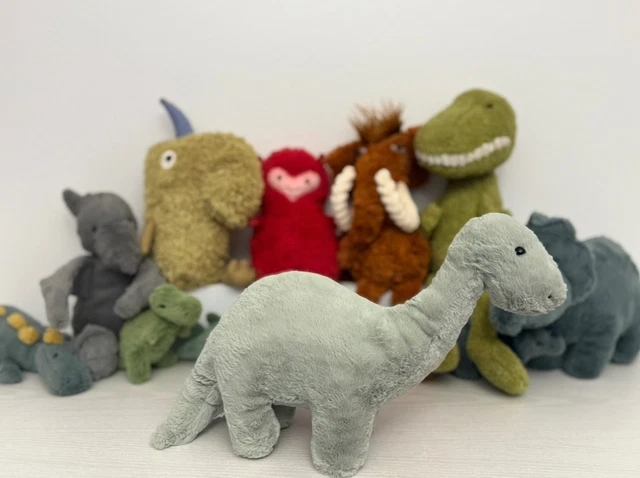 JELLYCAT RARE AND Retired Medium Fossily Brontosaurus Brand New With ...