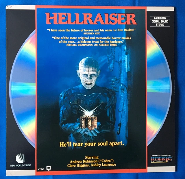 HELLRAISER LASERDISC US NTSC 1987 Clive Barker Horror Movie Classic nr mint £34.99 - PicClick UK