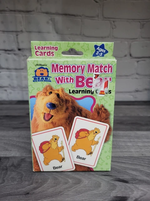 BEAR IN THE Big Blue House Memory Match Learning Cards Bendon Jim ...