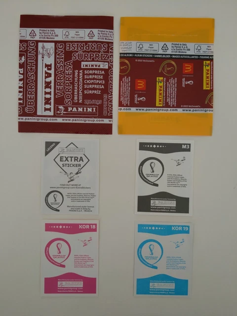 PANINI WM 2022 Qatar: Heung-Min Son Extra Sticker & McD M3 & KOR 18 ...