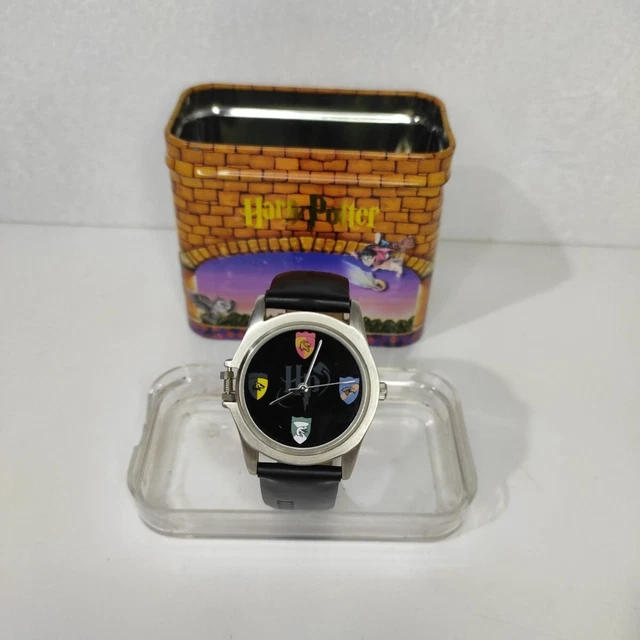 HARRY POTTER WRIST Watch 2001 Hogwarts Watch In Tin holder Warner Bros ...