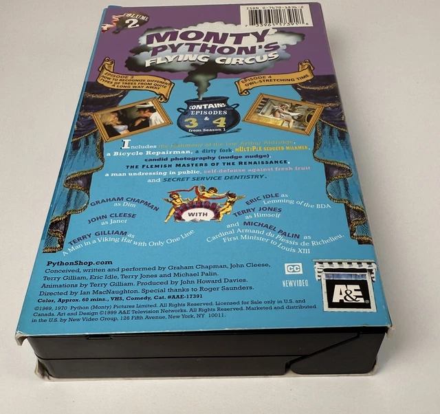 MONTY PYTHON'S FLYING Circus Volume VHS box set Funniest Joke in the ...