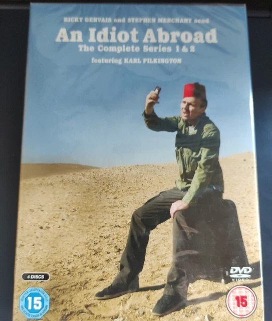 AN IDIOT ABROAD Complete Series 1 2 - 4x DVD Set Karl Pilkington NEW ...