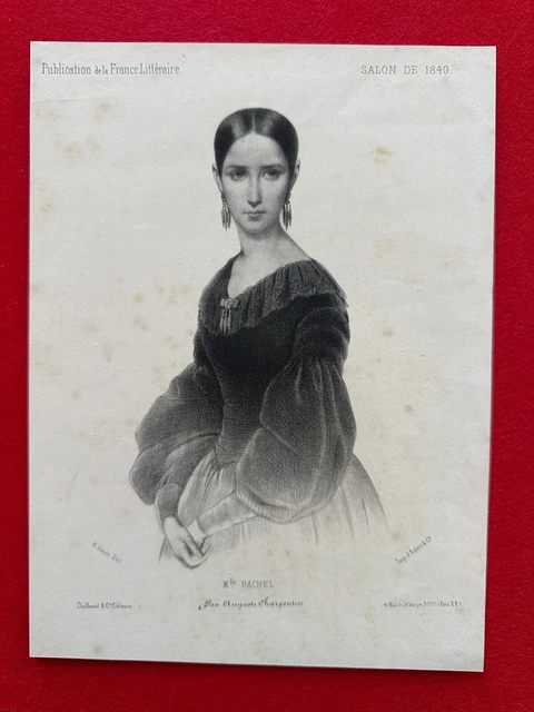 CA70-GRAVURE ORIGINALE-RACHEL FÉLIX-ACTRICE-[MODÈLE POUR SARAH ...