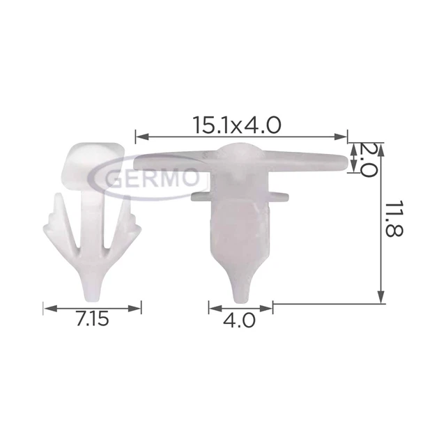 10 X BEFESTIGUNGS Clip Türgummi passend für VW Transporter T5 T6 ...