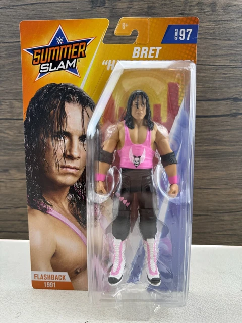 MATTEL WWE BRET Hart Summer Slam 6" Wrestling Action Figure Series 97 ...