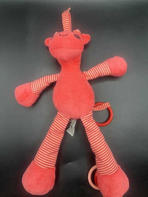 JELLYCAT PINK / Striped Loopy Chime Giraffe Hanging Soft Toy Plush ...