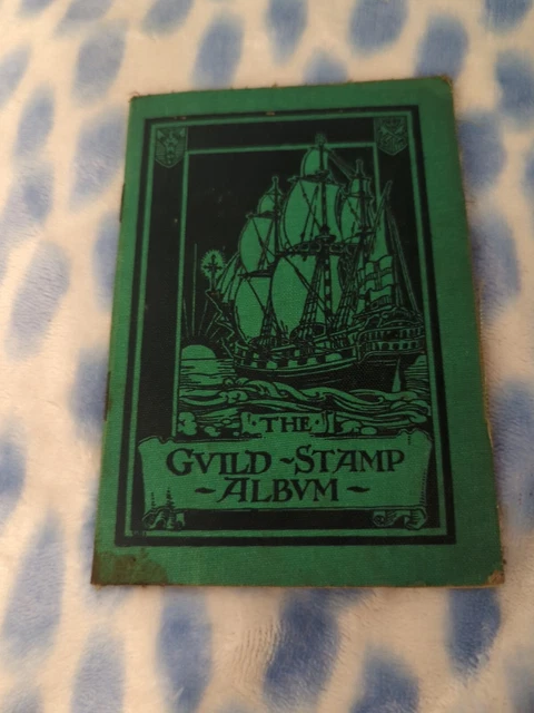 LOVELY VINTAGE SUNDAY Stamp Album circa 1929 Incomplete Plus Post Card ...