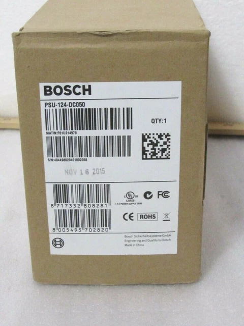 BOSCH PSU-124-DC050 50 Watt Uscita universale 24 VDC 120-240 VAC [CTA ...