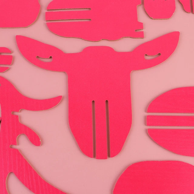 DECORAZIONE DA PARETE testa di cervo fai da te trofeo in legno scultura ...