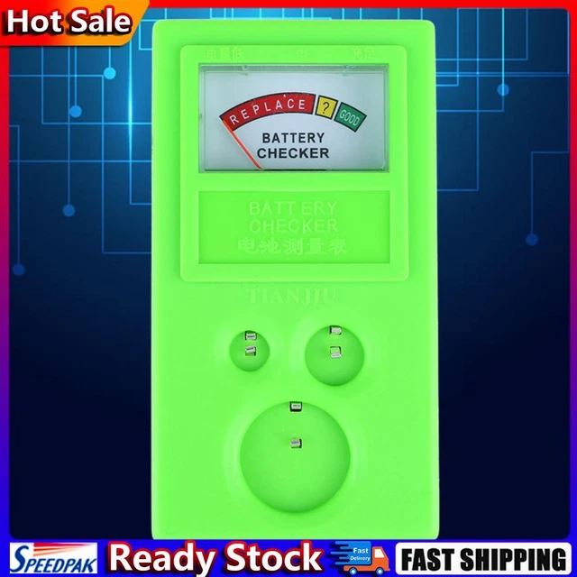 MEDIDOR CODIFICADO POR colores de batería de 1,55 V 3 V verde reemplazable universal para ...