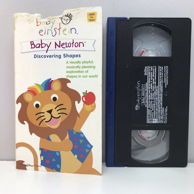 DISNEY BABY EINSTEIN Baby Newton VHS Video Tape Infant Learning Shapes ...