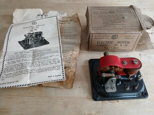 SEL MOTOR 3/1262 For Static Stationary Steam Engine Like Mamod Original ...