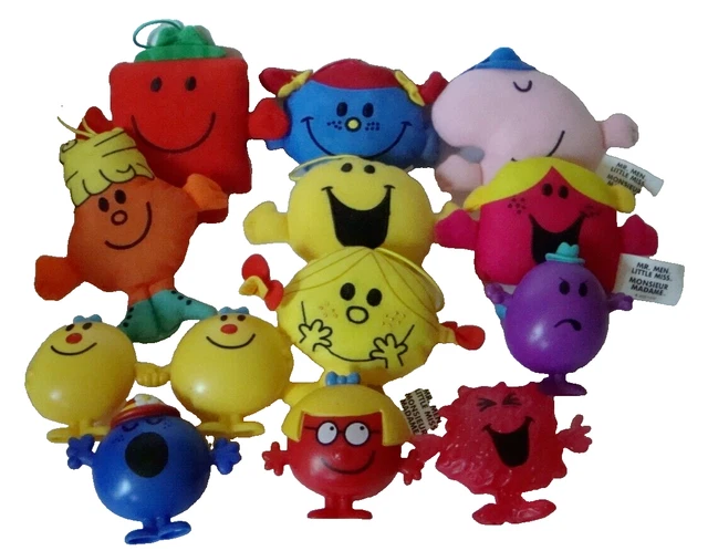 MCDONALDS HAPPY MEAL Toys Mr. Men Little Miss -Mixed Lot 7 Plush, 5 ...