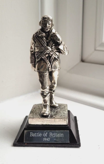 BATTLE OF Britain 1940 Spitfire Pilot Royal Hampshire Pewter Military ...