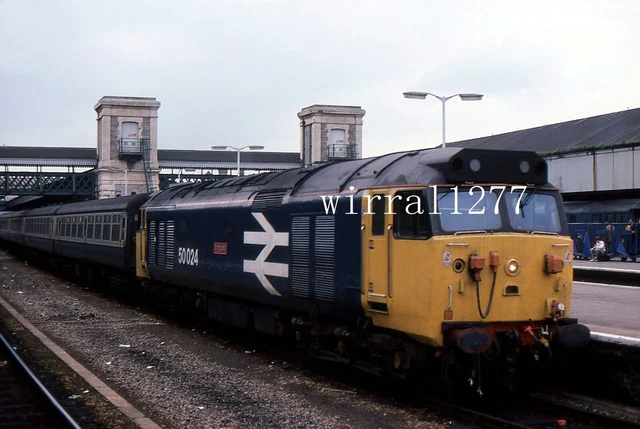 6X4 COLOUR RAILWAY photograph Class 50 50024 at Exeter 23.08.86 £1.00 ...