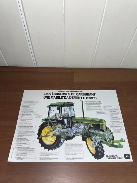 BROCHURE PROSPEKT PROSPECTUS TRACTEUR JOHN DEERE SERIE 50 tractor-traktor-someca EUR 5,99 ...