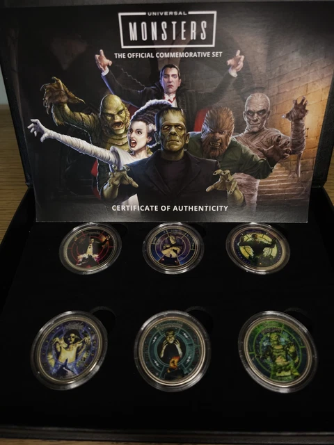 UNIVERSAL OFFICIAL MONSTERS Westminster Limited Edition Coin Collection ...