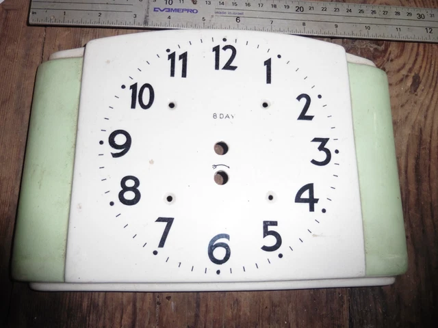 VINTAGE ENGLISH CERAMIC Kitchen Wall Clock Circa 1940s/50s-New old ...