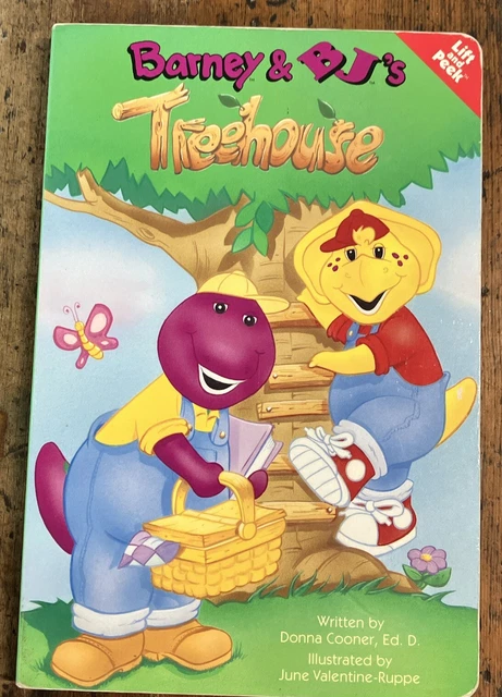 BARNEY LIFT & Peel Book Barney & Bj’s Treehouse 1996 Good Shape £1.48 ...