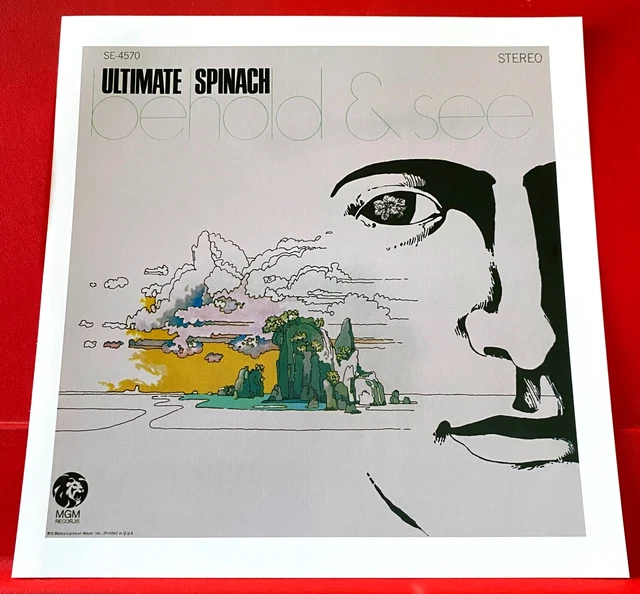 ULTIMATE SPINACH BEHOLD And See Album Cover Art PICTURE / PRINT 10" x 9 ...