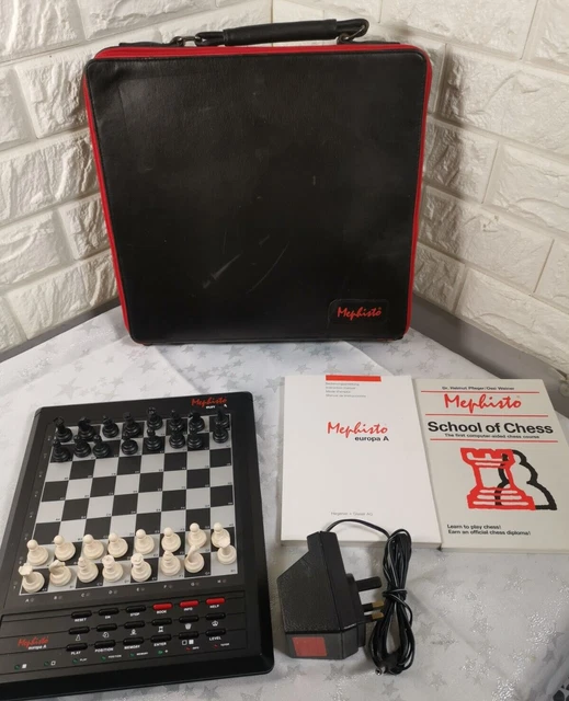 ELECTRONIC COMPUTER CHESS Set Mephisto Europa A 1990 Complete Working £ ...
