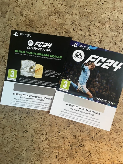 EA SPORTS FC 24 PS5 FULL GAME VOUCHER & ULTIMATE TEAM (Sony PlayStation ...
