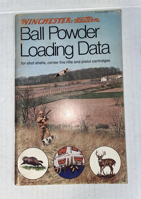 WINCHESTER-WESTERN BALL POWDER Loading Data - 1976 Shot Shells Center ...