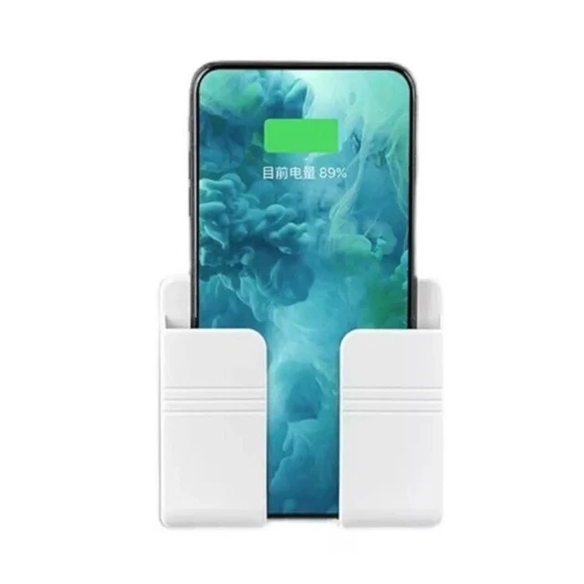 SUPPORT MURAL DE Rangement Fixe Smartphone Télécommande Prise WC Salle ...