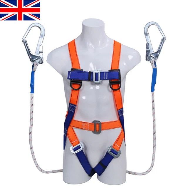 HEAVY DUTY SAFETY Harness Fall Arrest Mountaineering Protection Rescue ...