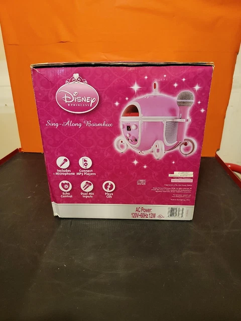 VINTAGE 2008 DISNEY Princess Sing-Along Cinderella CD Boombox ~ P550BSA ...